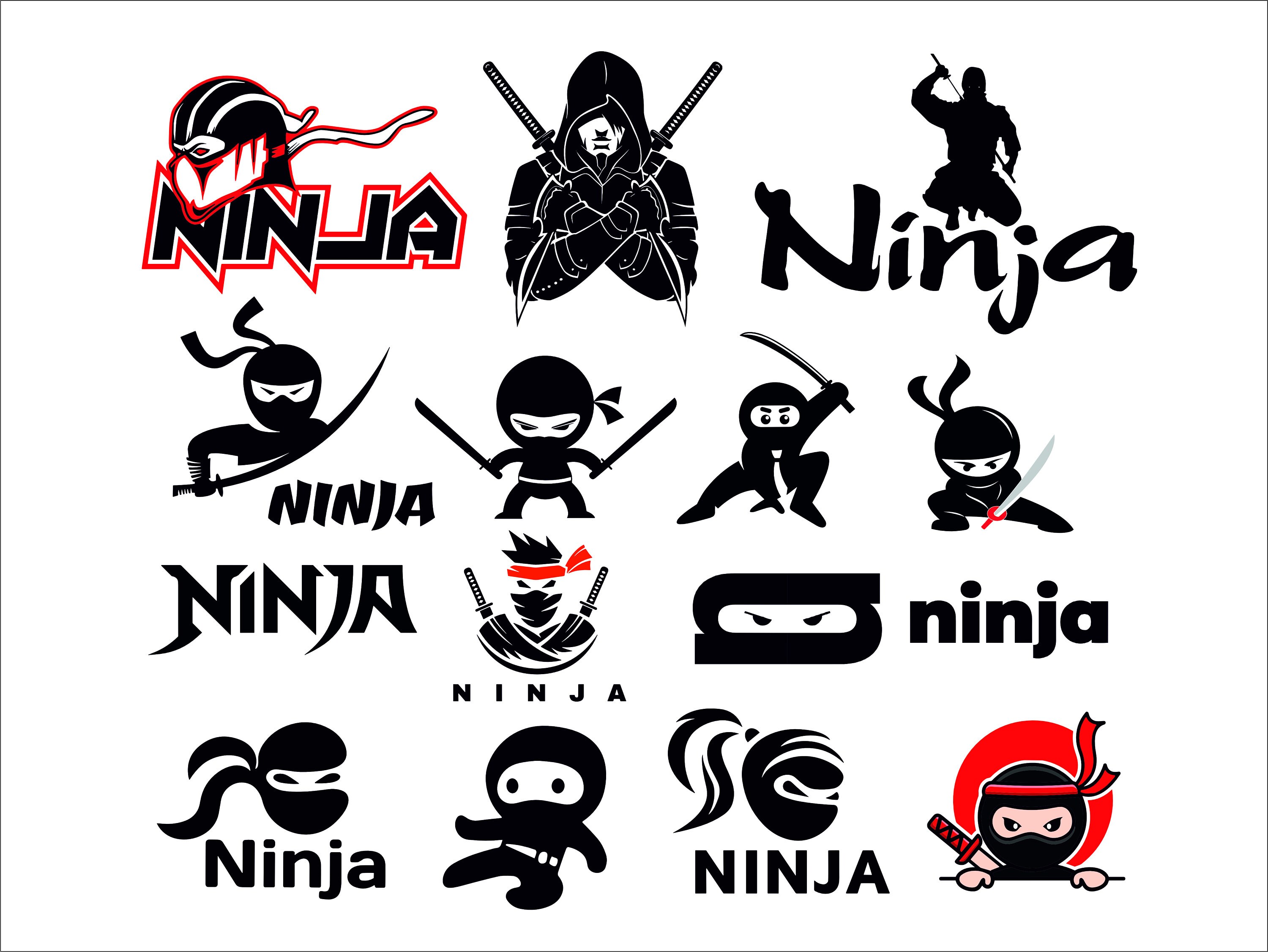 Ninja Svg, Ninja Party Favor Svg, Cut Files for Cricut, Png - Etsy