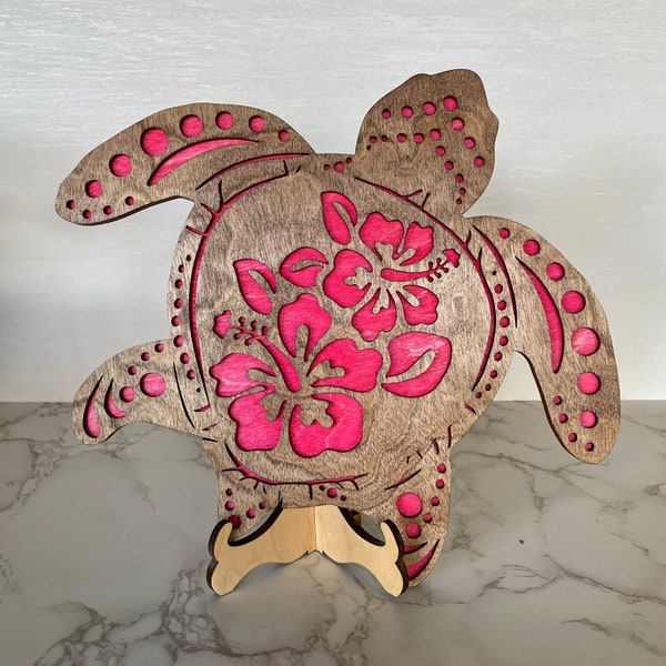 Hibiscus Turtle - Etsy