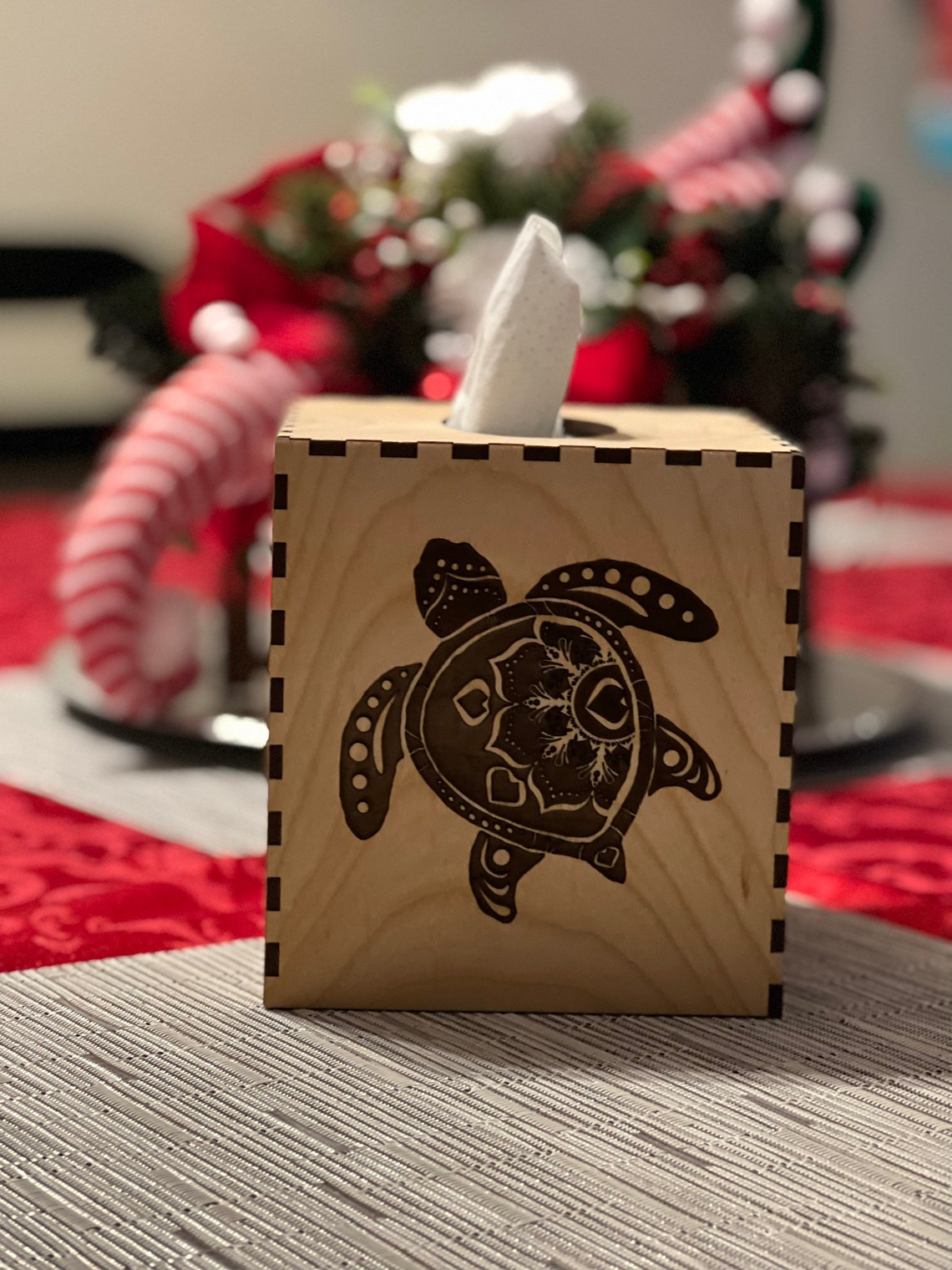 Personalized Sea Turtle Tissue Box Cover. Sea Turtle Tissue - Etsy