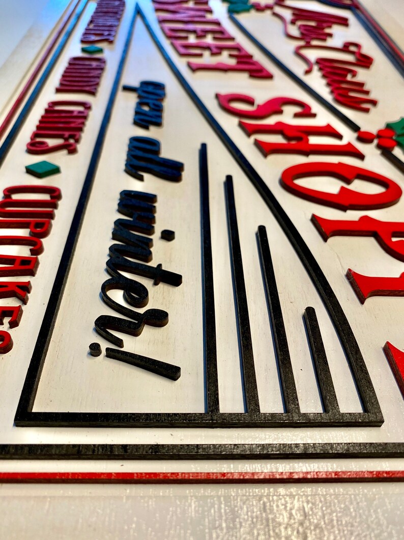 Christmas Wall Decor Mrs Claus Sign Holiday Wall Sign | Etsy