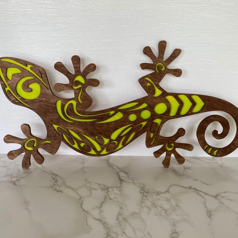 Gecko Wall Art - Etsy