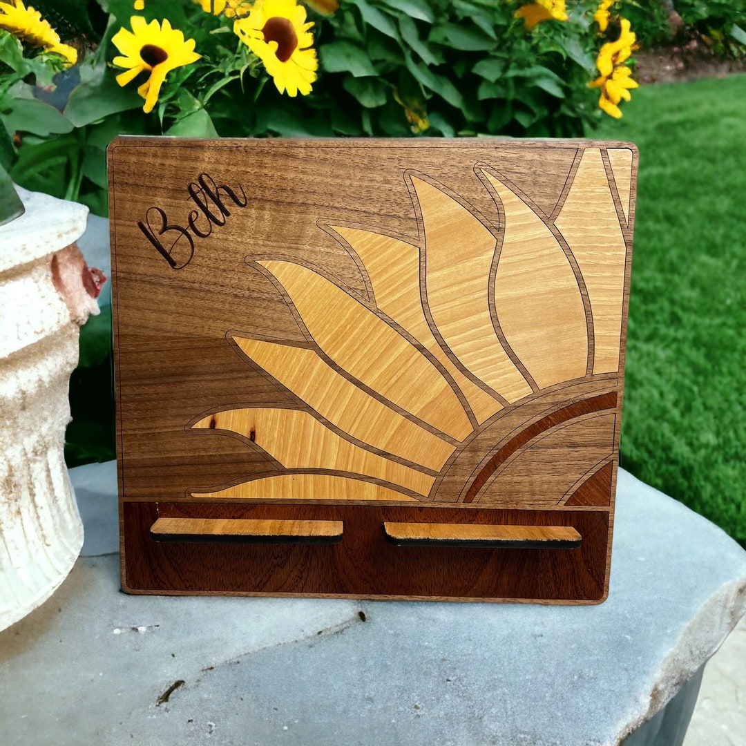 Sunflower Splendor Wood Laser Cut iPad Tablet Stand - Etsy