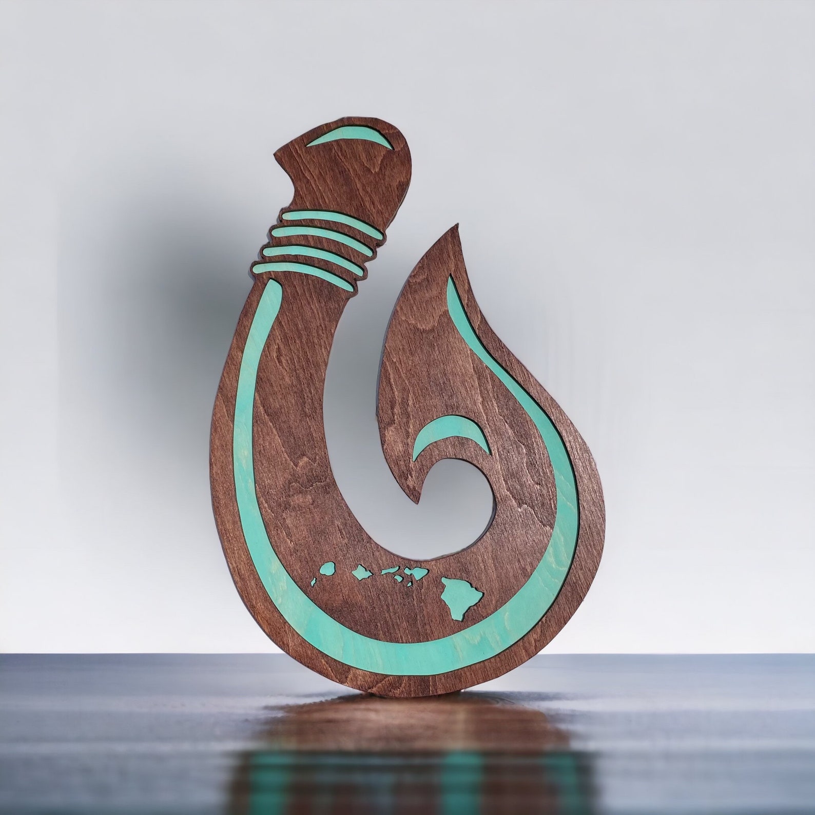 Hawaiian Islands Makau Fish Hook Wall Decor - Hawaii Gift - Etsy