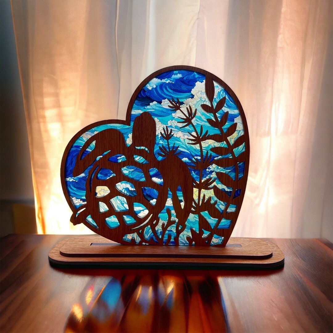 Handcrafted Wooden Turtle Suncatcher Shelf Sitter for Window Ledges - Etsy