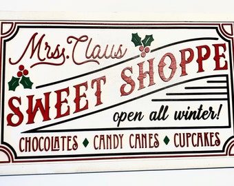 Mrs Claus' Sign - Etsy