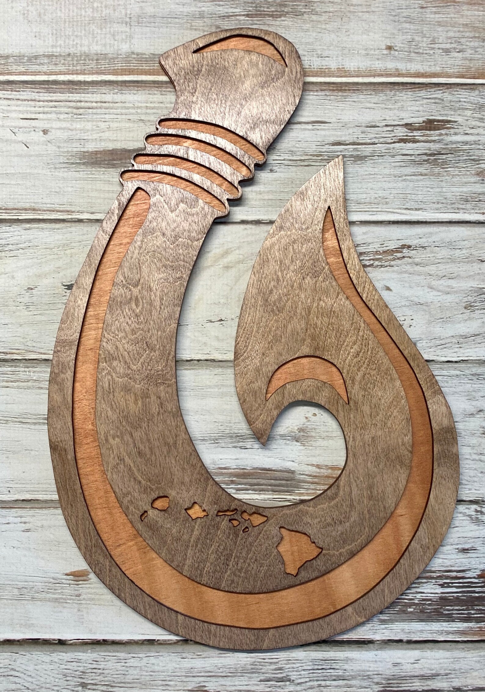 Hawaiian Islands Makau Fish Hook Wall Decor | Etsy