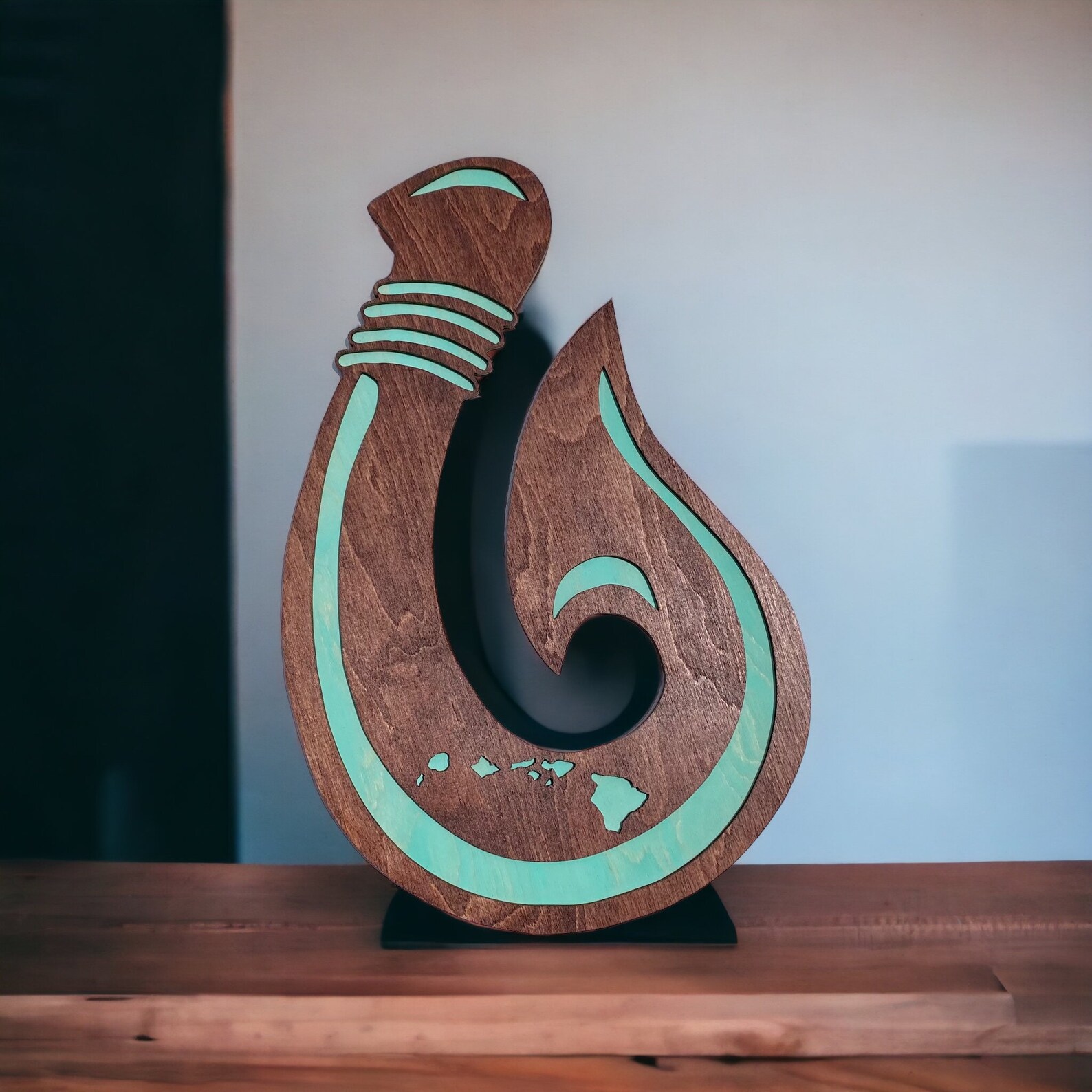 Hawaiian Islands Makau Fish Hook Wall Decor - Hawaii Gift - Etsy