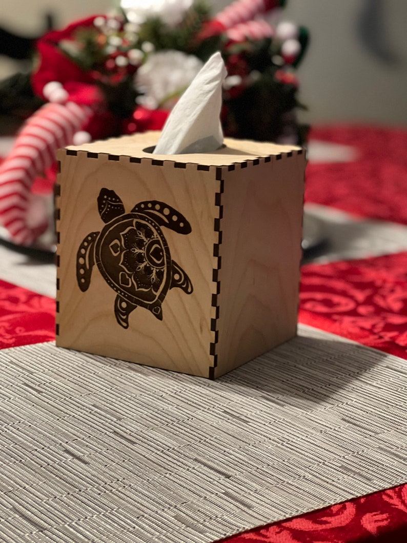 Personalized Sea Turtle Tissue Box Cover. Sea Turtle Tissue - Etsy
