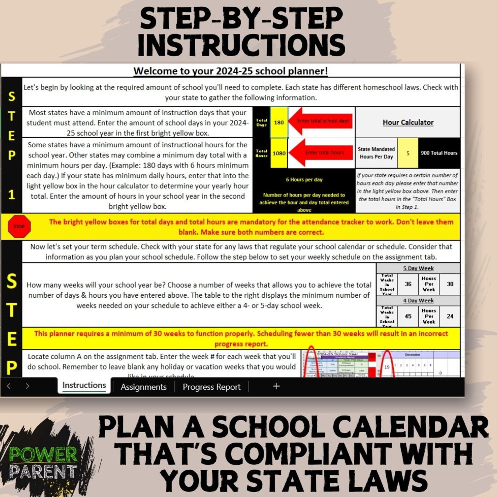 Homeschool Planner, Gradebook, Progress Report, Attendance Tracker, and ...