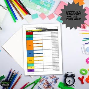 Checklist Template | Daily & Weekly Task Planner | Excel and Google ...