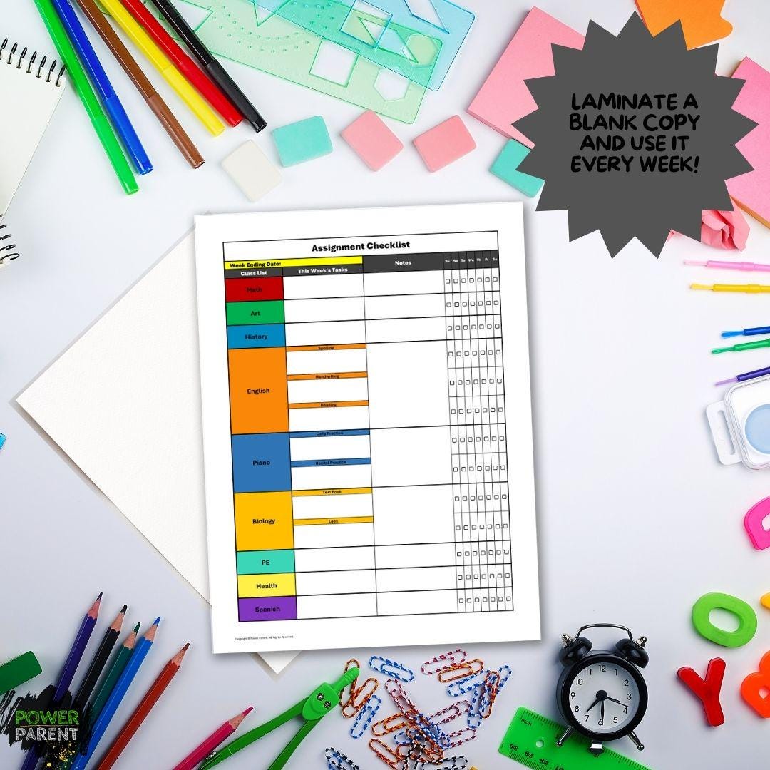 Checklist Template | Daily & Weekly Task Planner | Excel and Google ...