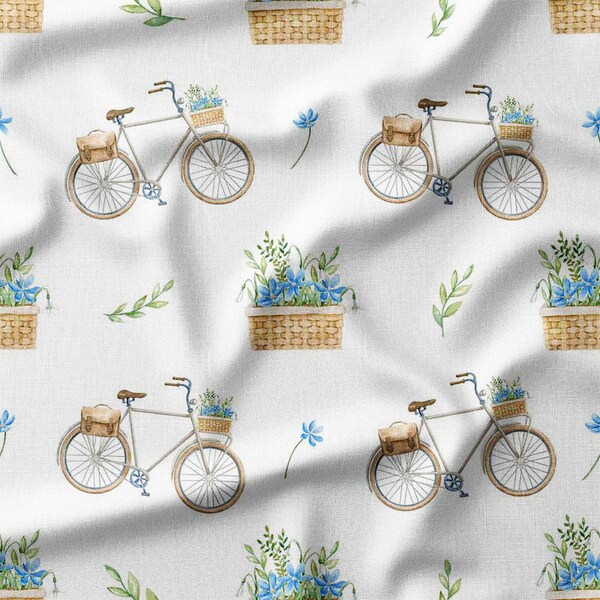 Bicycle Fabric - Etsy