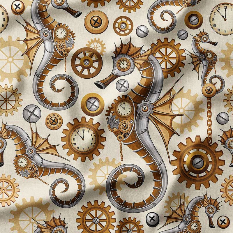Steampunk Fabric - Etsy