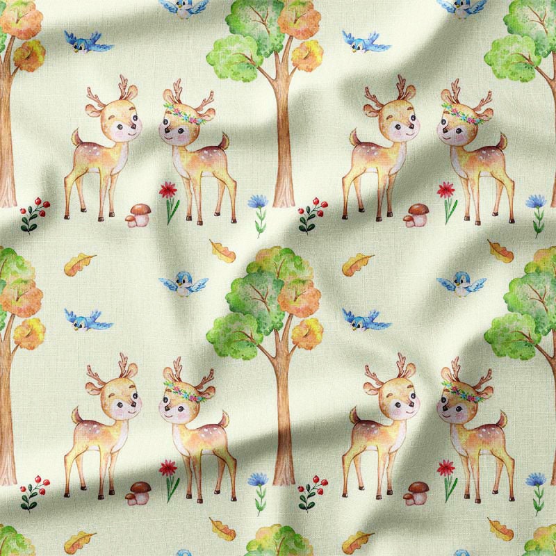 Deer Fabric by the Yard - Etsy