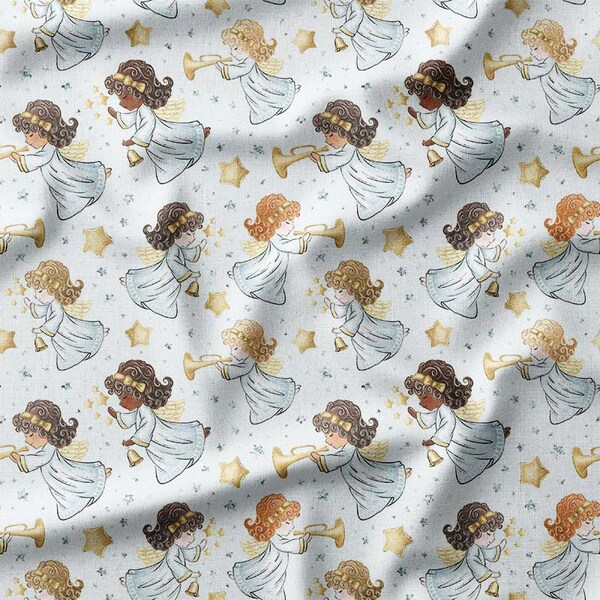 Angel Fabric - Etsy