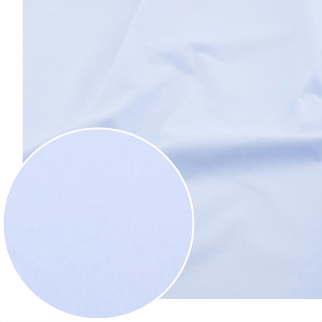 Light Blue Cotton Fabric, Solid 100 % Cotton Plain Weave 120 Gsm ...