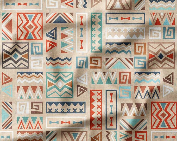 Aztec Fabric -jumbo Aztec by Littlearrowdesign- Aztec Tribal Modern ...