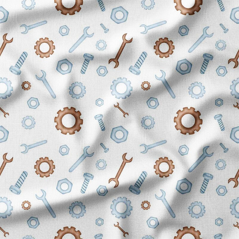 Nuts Bolts Fabric - Etsy