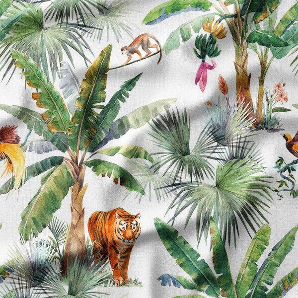 Jungle Fabric - Etsy