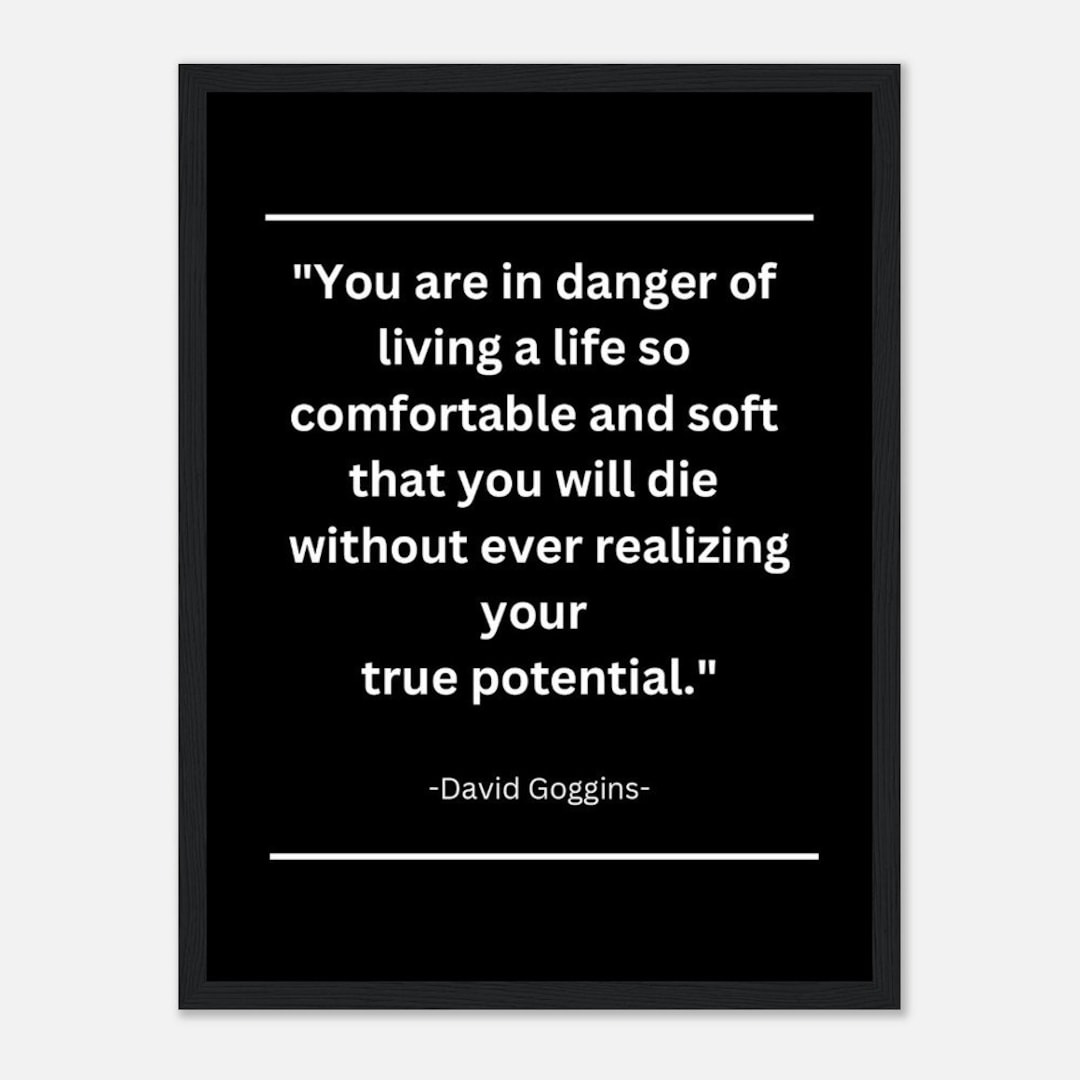 Motivational David Goggins Poster David Goggins Quote Motivational ...