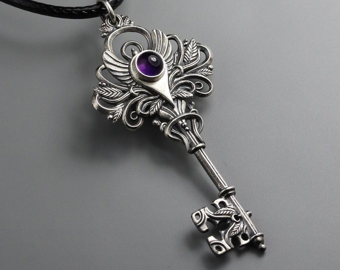 Antique Big Massive (13g) Beautiful Sterling Silver Key With a Crown ...