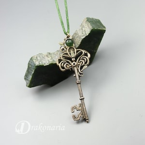 Magical Key - Serpentine Pendant, Hand Sculpted ONE OF A KIND, Bronze ...