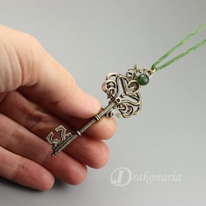 Magical Key - Serpentine Pendant, Hand Sculpted ONE OF A KIND, Bronze ...
