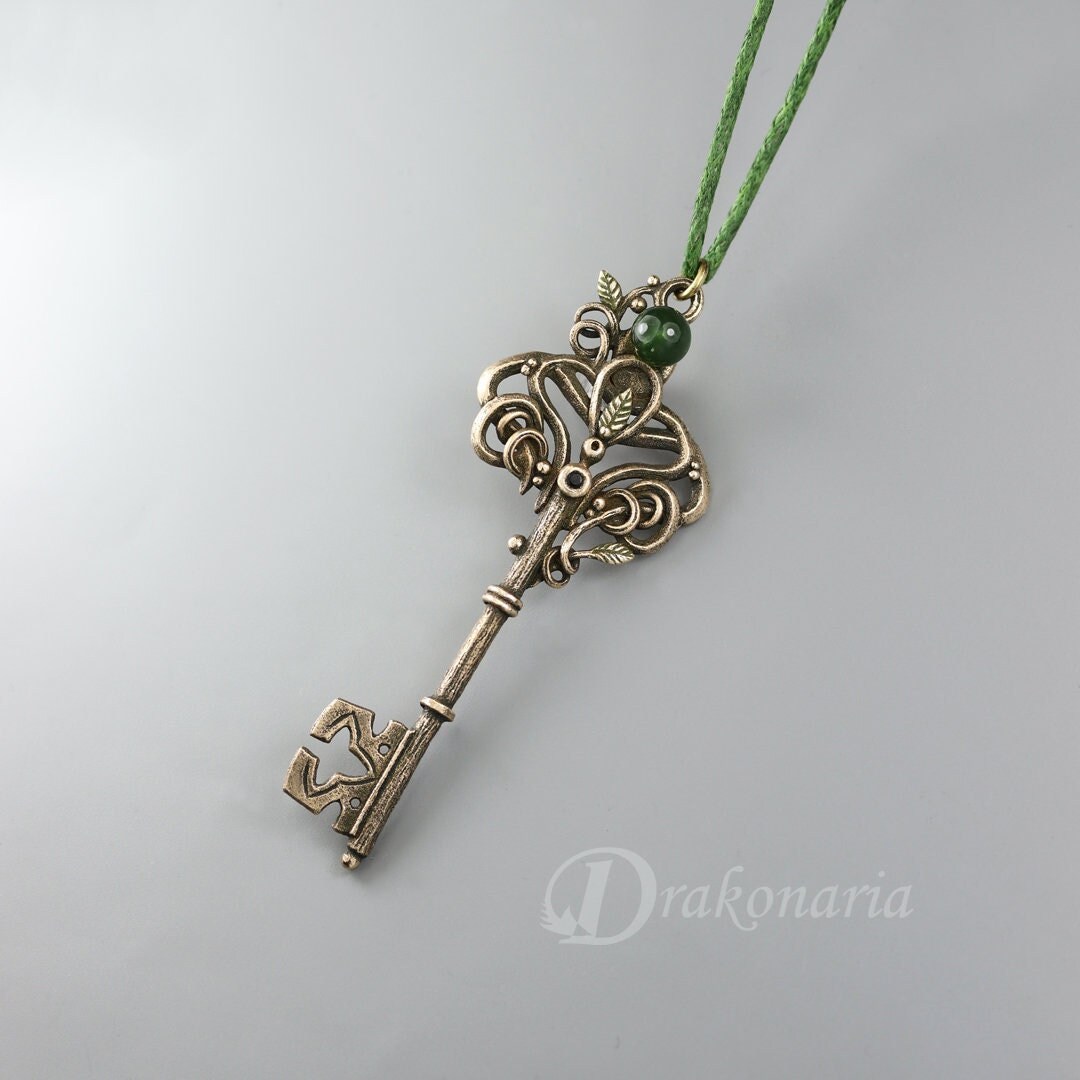 Magical Key - Serpentine Pendant, Hand Sculpted ONE OF A KIND, Bronze ...