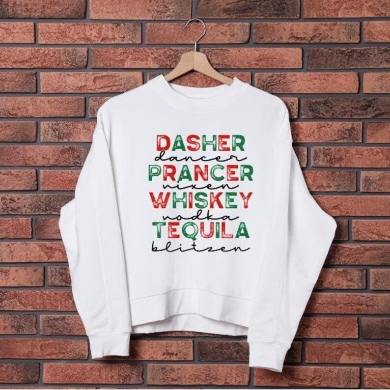 Reindeer Drinks Christmas Sweater, Beer Christmas Sweater, Drunk ...