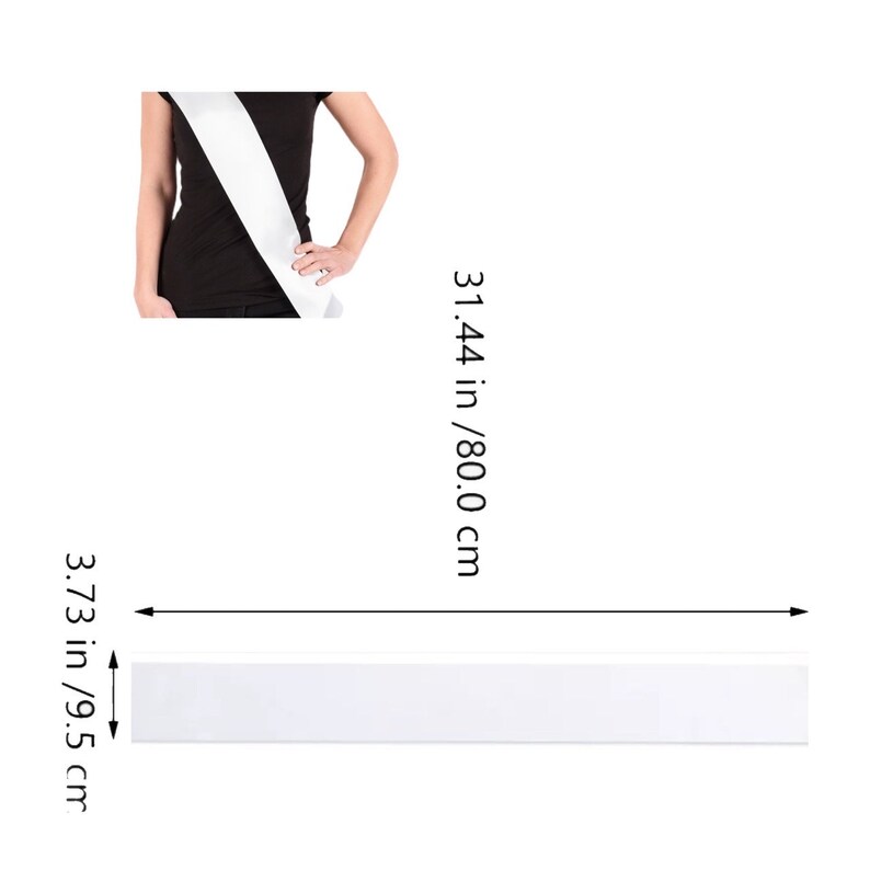 Miss Americana Custom White Satin Sash for Women. Personalized Pageant ...