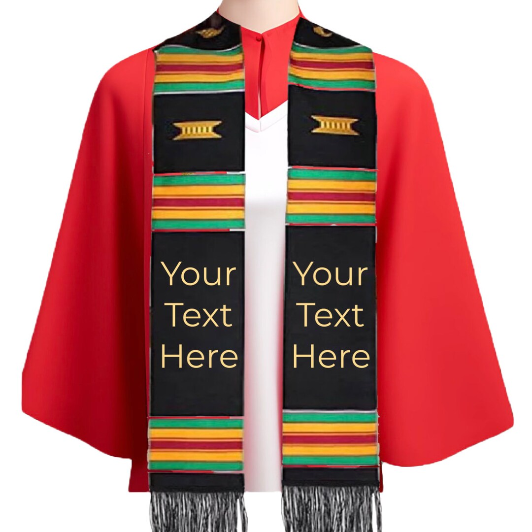 Custom Black Girl Magic African Stole Class of 2024 Educated Black ...