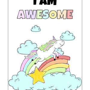 Positive Affirmation Coloring Book A-Z - Etsy