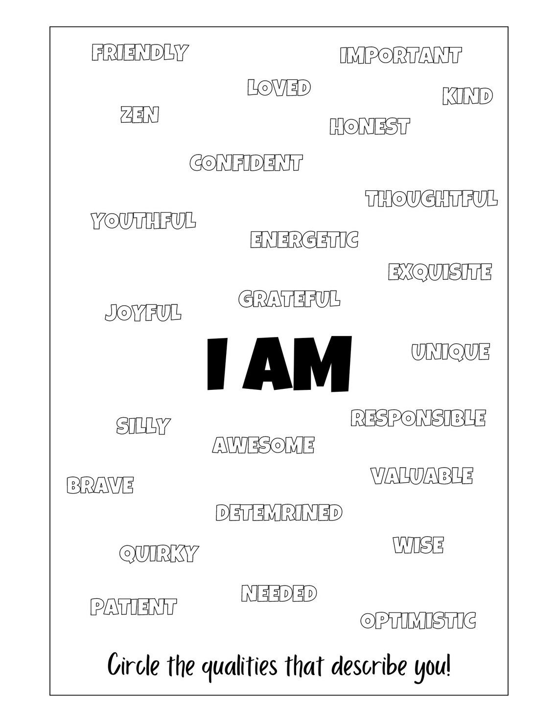 Positive Affirmation Coloring Book A-Z - Etsy