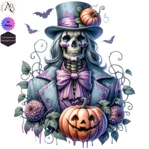 Spooky Halloween Skeleton PNG 10, Scary Halloween Clipart, Skull ...