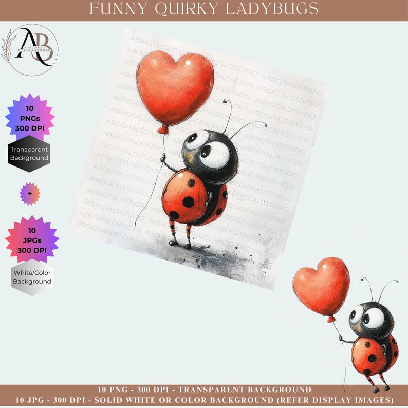 Ladybug Clipart PNG 10, Ladybugs Hearts, Valentines PNG + JPG ...