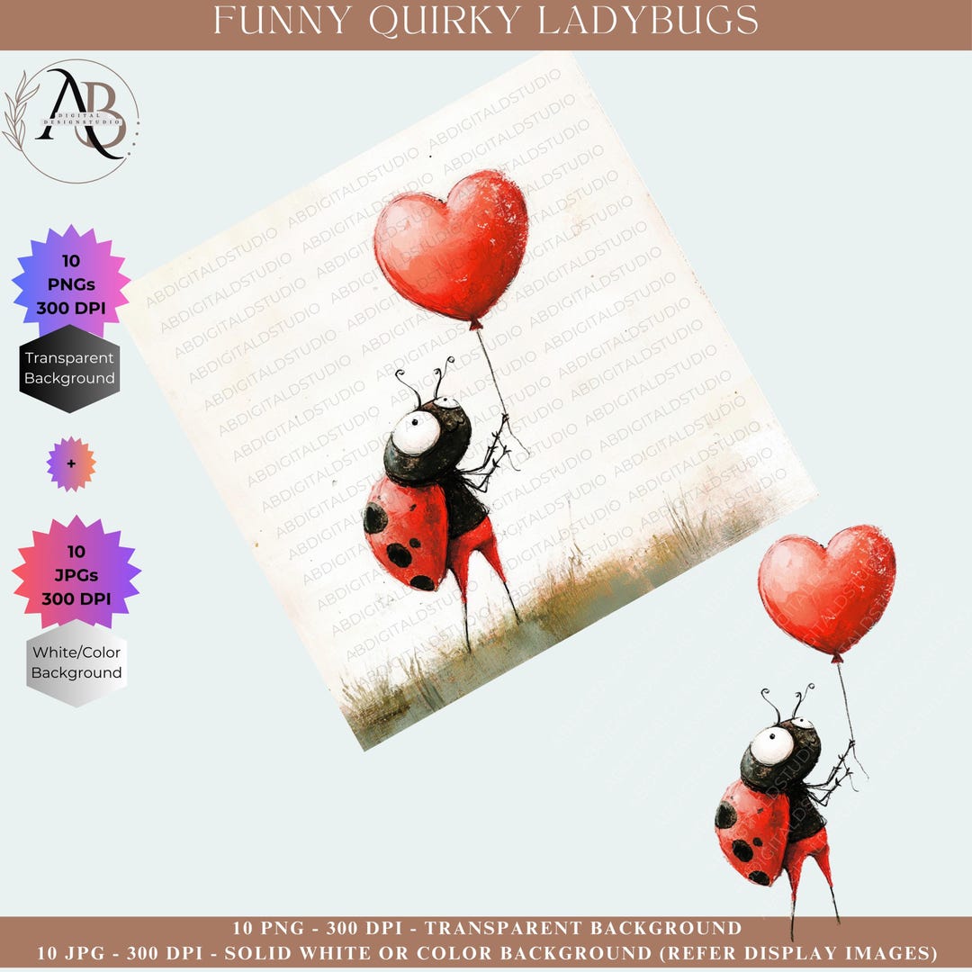 Ladybug Clipart PNG 10, Ladybugs Hearts, Valentines PNG + JPG ...