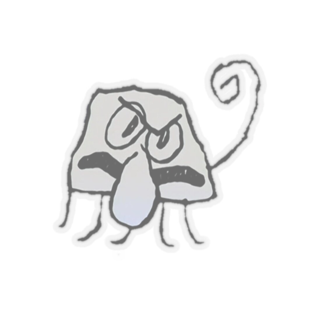 Squidward Doodle Sticker Squidward Doodle Sticker Collection Scrapbook ...