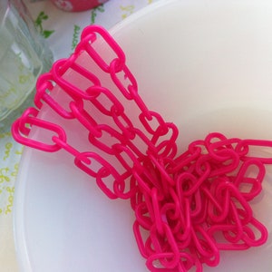 Plastic Chains Hot Pink Link ( 13mm X 7mm) 2pcs X 16inches - Etsy