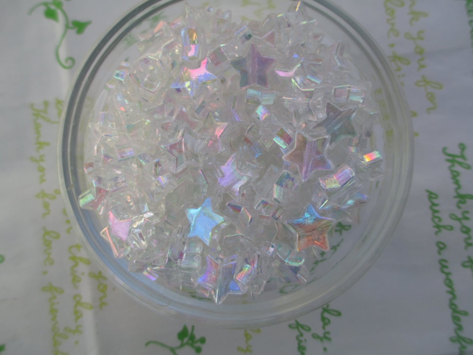 New Item Tiny Shiny Star Beads 50pcs 10mm AB Milky White - Etsy