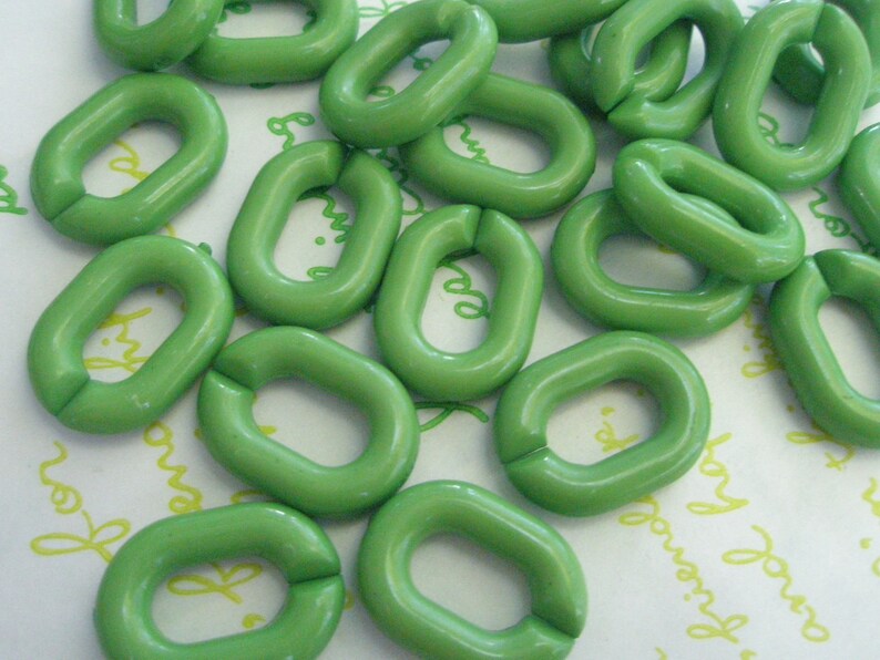 SALE Large Funky Acrylic Chain Links Size 19mm X 14mm 40pcs - Etsy