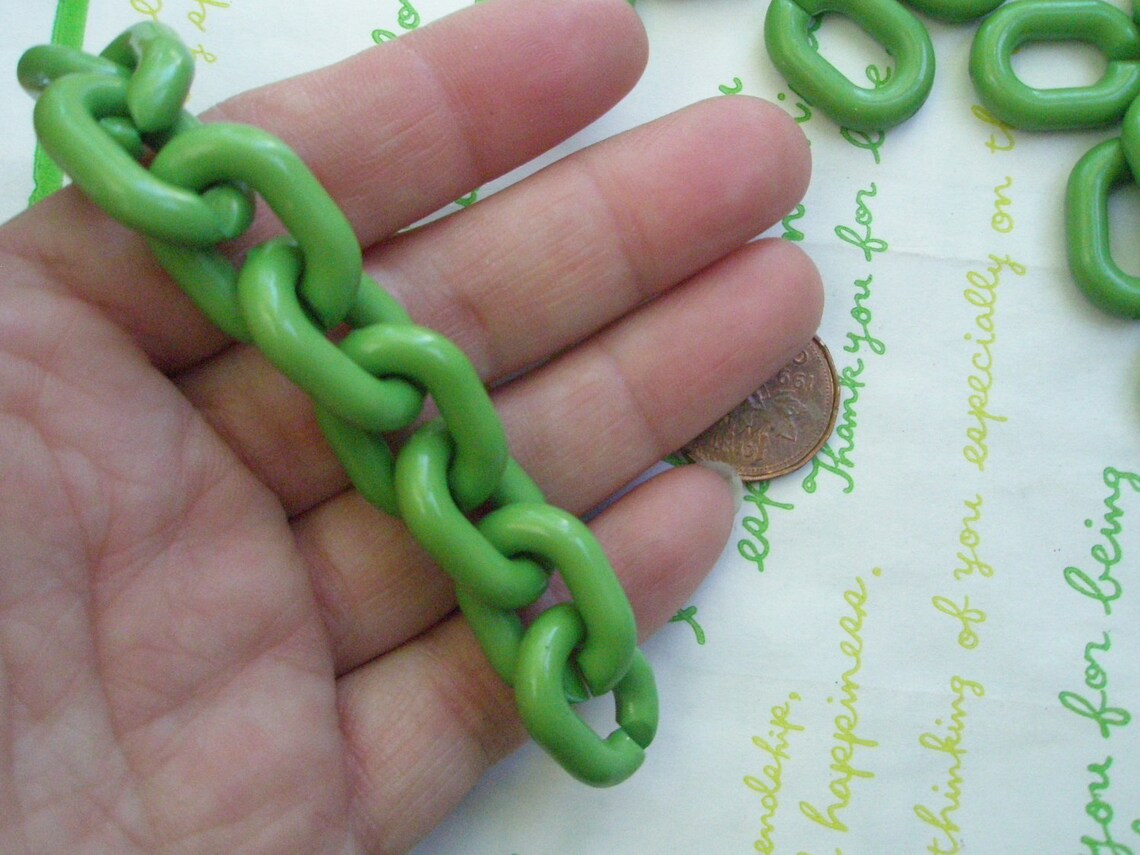 SALE Large Funky Acrylic Chain Links Size 19mm X 14mm 40pcs - Etsy