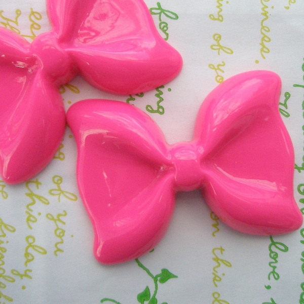 Hot Pink Bow - Etsy