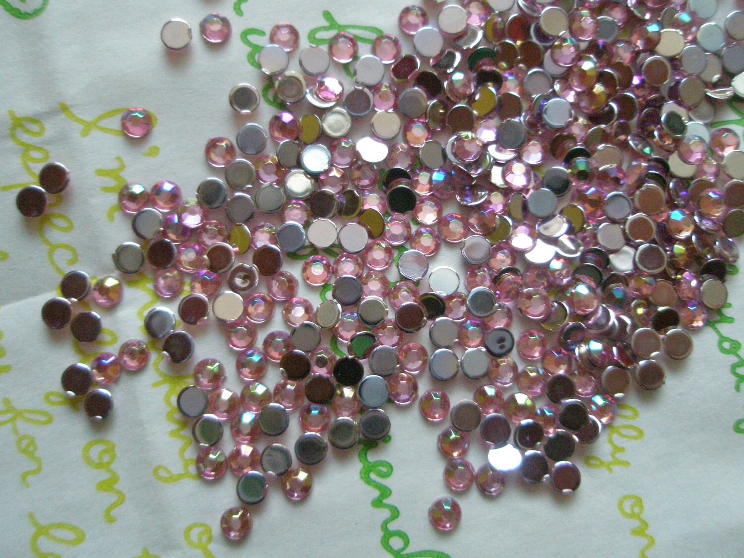 Tiny Faceted PLASTIC Rhinestones 2grams Over 100pcs AB Light - Etsy UK