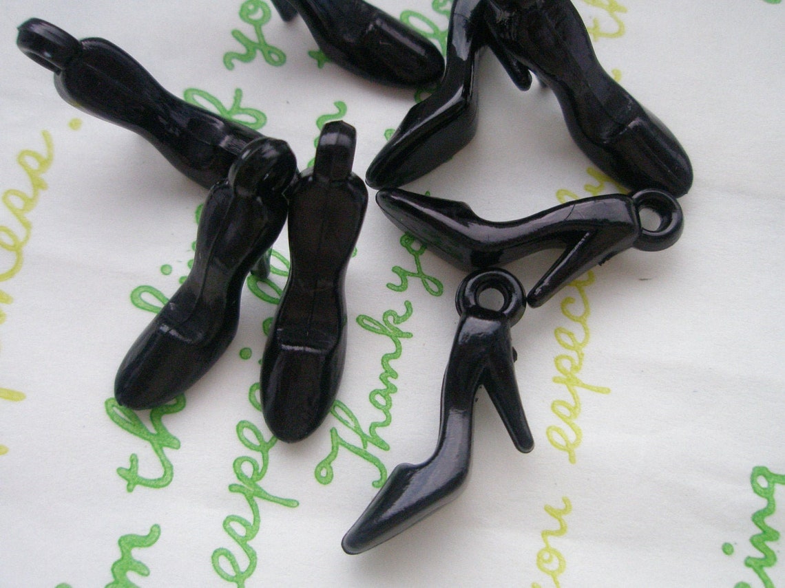 Small Barbie Shoes Charms 20pcs Black | Etsy