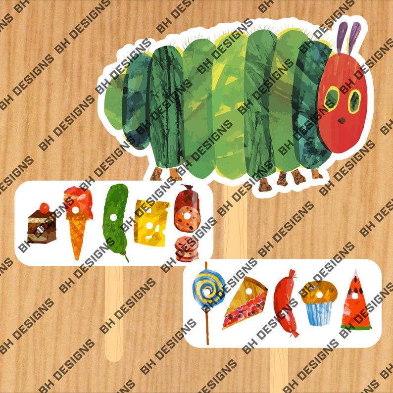Very Hungry Caterpillar Circle Time Props | Printable Story Retelling ...
