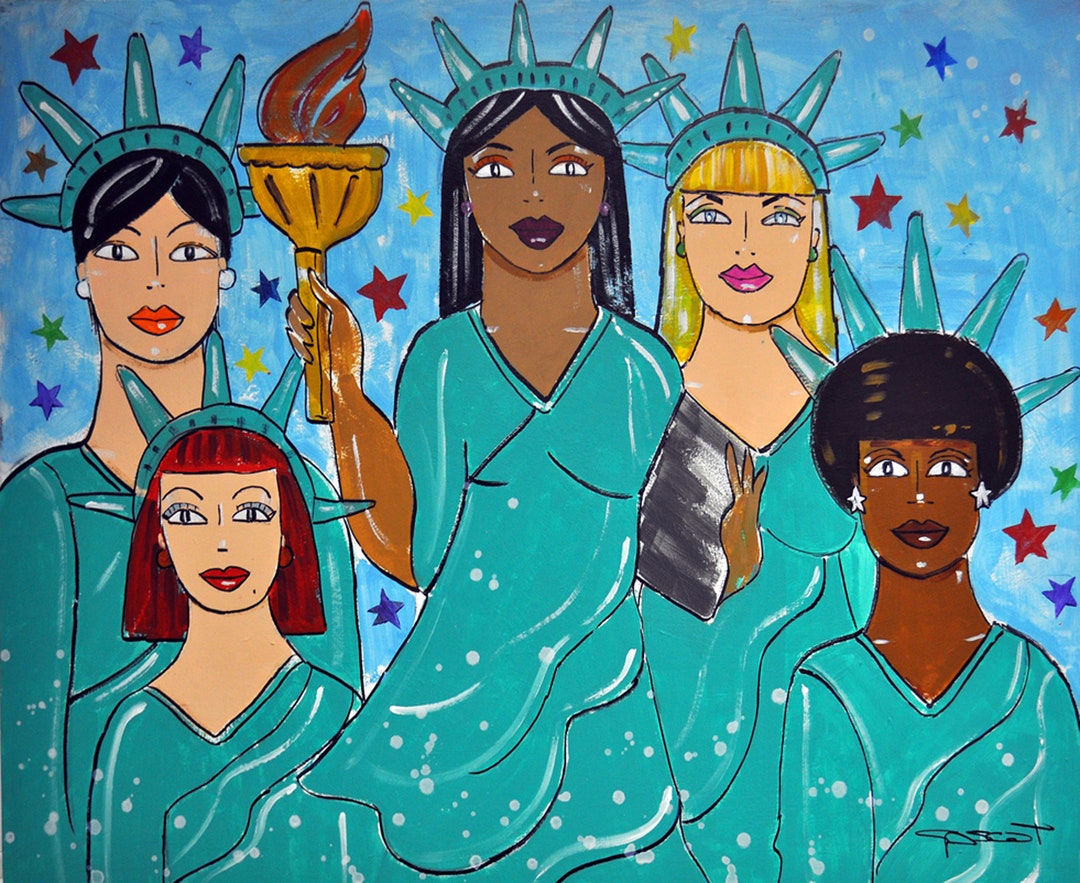 Statue of Liberty, Lady Liberty Wall Art, Freedom, American Decor ...