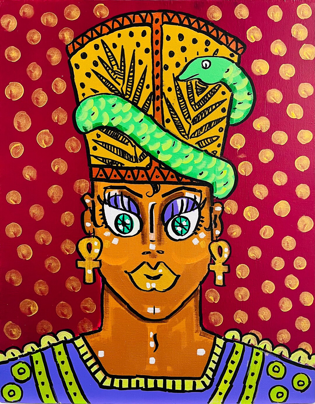 Egyptian Decor, Drag, LGBTQ, Genderfluid, Queer Art, Snake, Face - Etsy