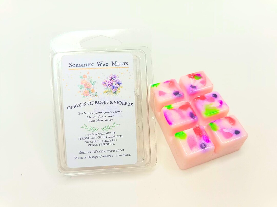 Garden of Roses and Violets Wax Melt - Soy Wax Melt - Strong Scented ...