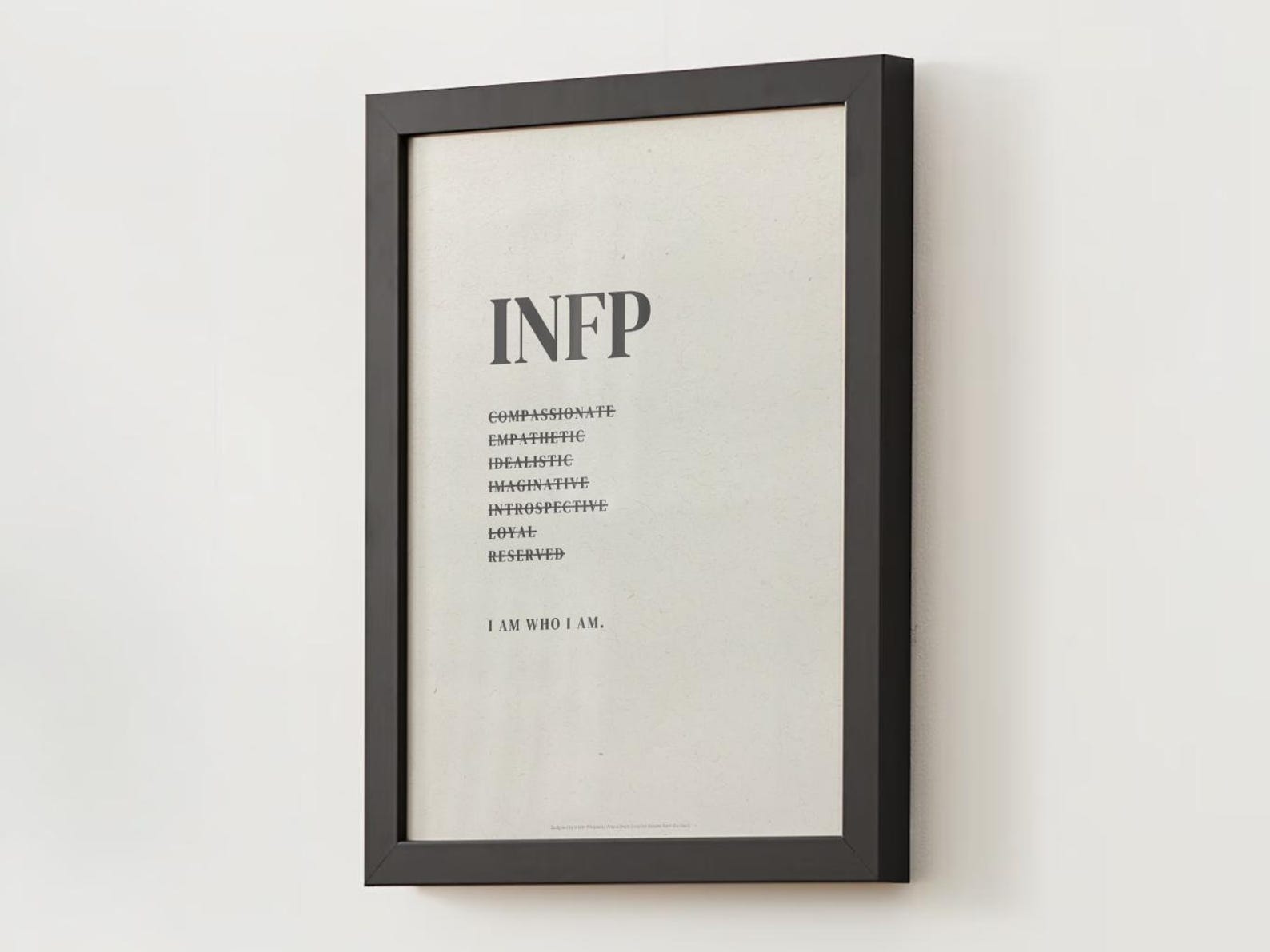 INFP 16 MBTI Personality Poster Printable Minimalist Wall Art - Etsy