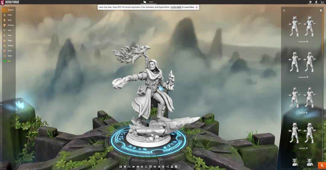 Custom Resin Miniature 3D Printing Service: Heroforge, Dnd, RPG - Etsy